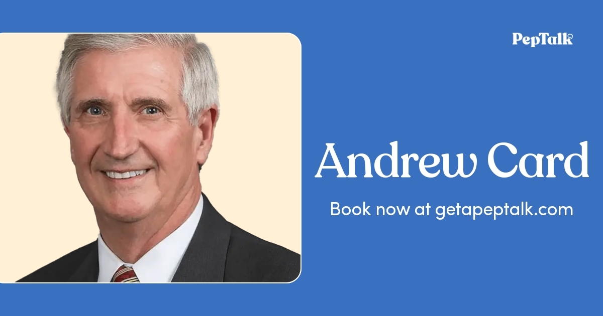 Andrew Card, Speaker | Expert in Politics & Leadership