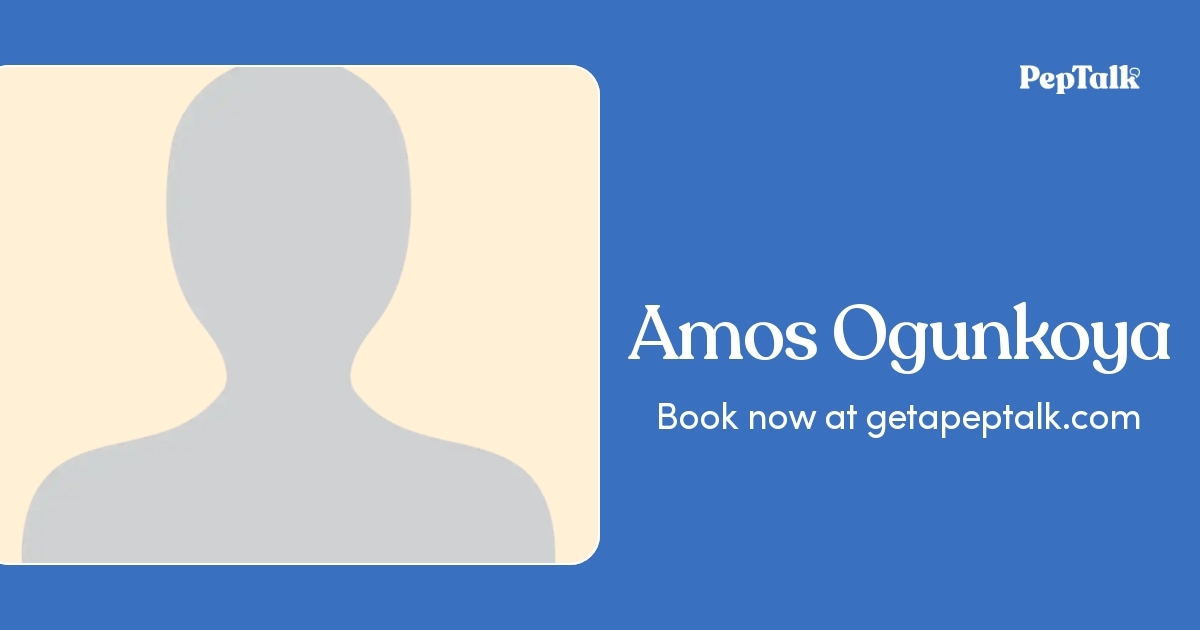 Dr. Amos Ogunkoya, Speaker | Sports Med Expert