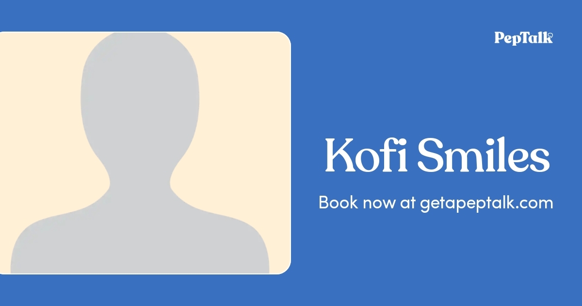 Kofi Smiles, Speaker | Journalist, Innovator