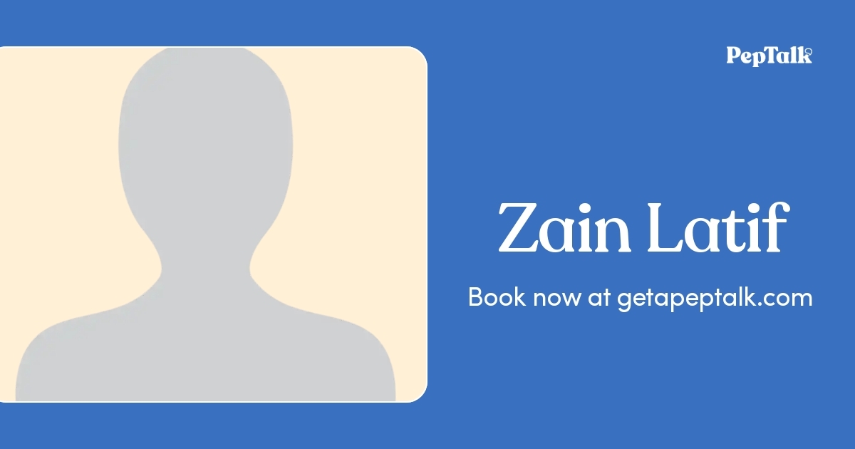 Zain Latif, Speaker | Founder of TLG Capital