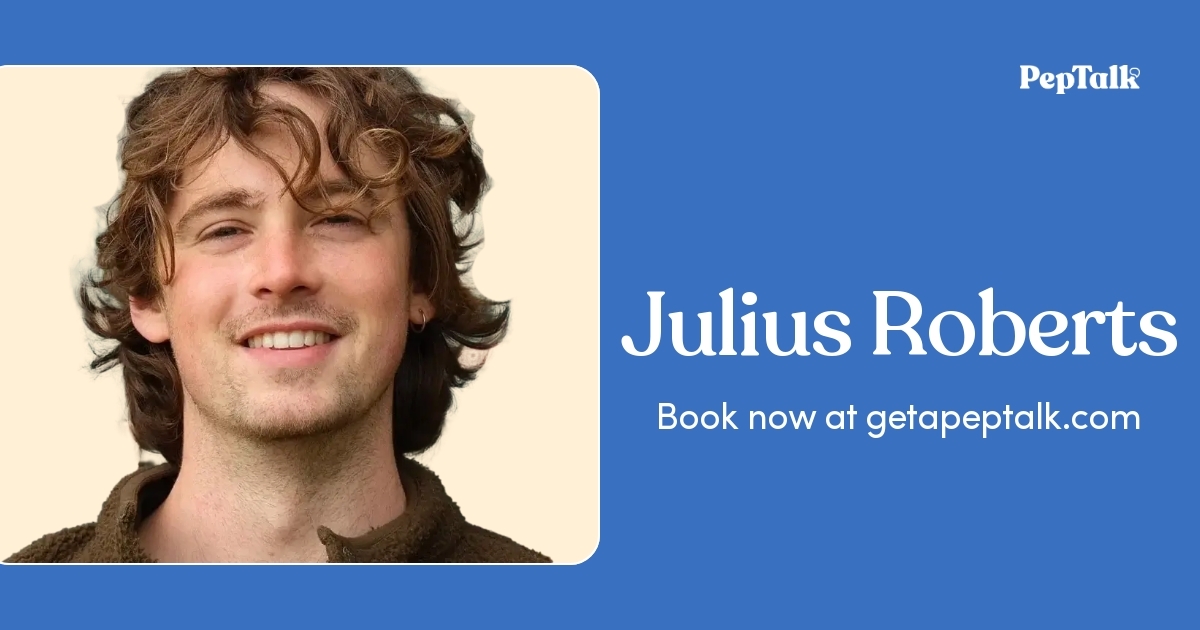Julius Roberts, Speaker | Cooking, Sustainability, Animal Welfare