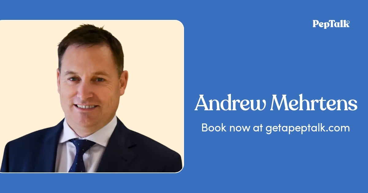 Andrew Mehrtens, Speaker | Rugby, Finance & Media