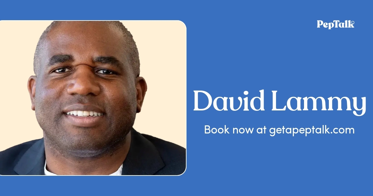 David Lammy, Speaker | Foreign Secretary, Advocate