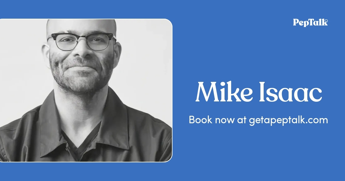 Mike Isaac, Speaker | Journalist, Author, Tech Expert