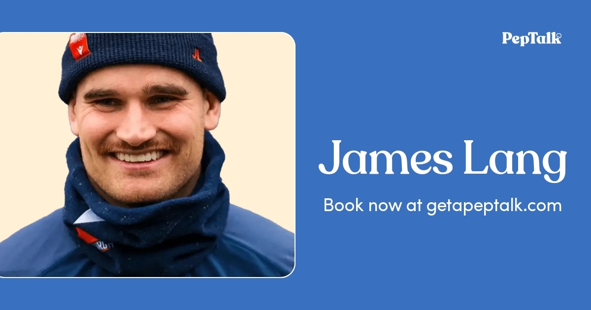 James Lang, Speaker | Rugby Player, Scotland International