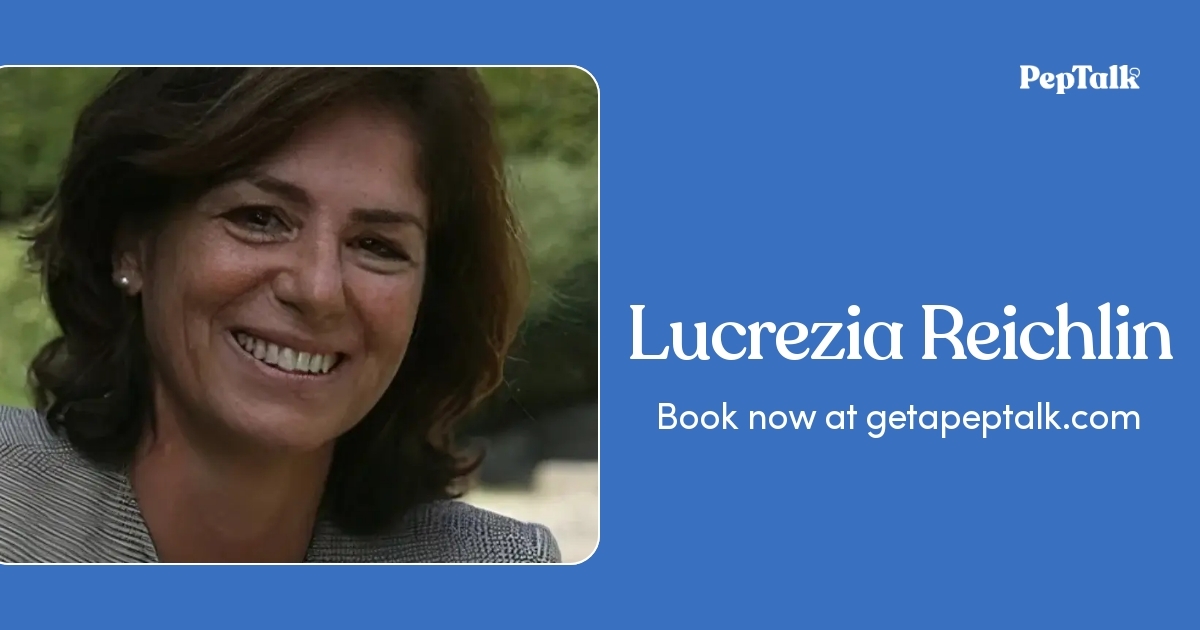 Lucrezia Reichlin, Speaker | Economist, Educator, Author
