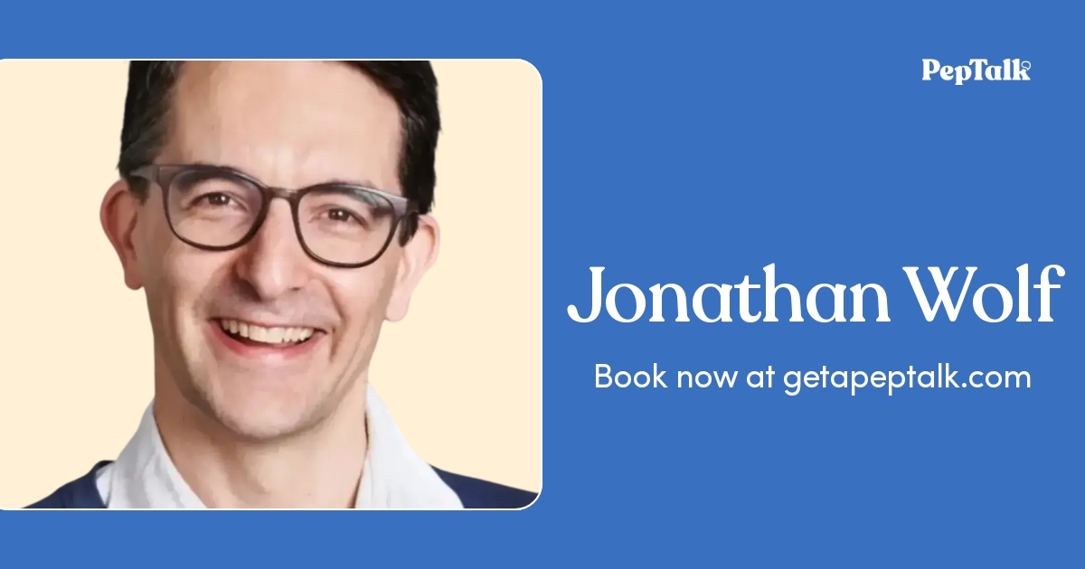 Jonathan Wolf, Speaker | Personalised Nutrition & Entrepreneurship
