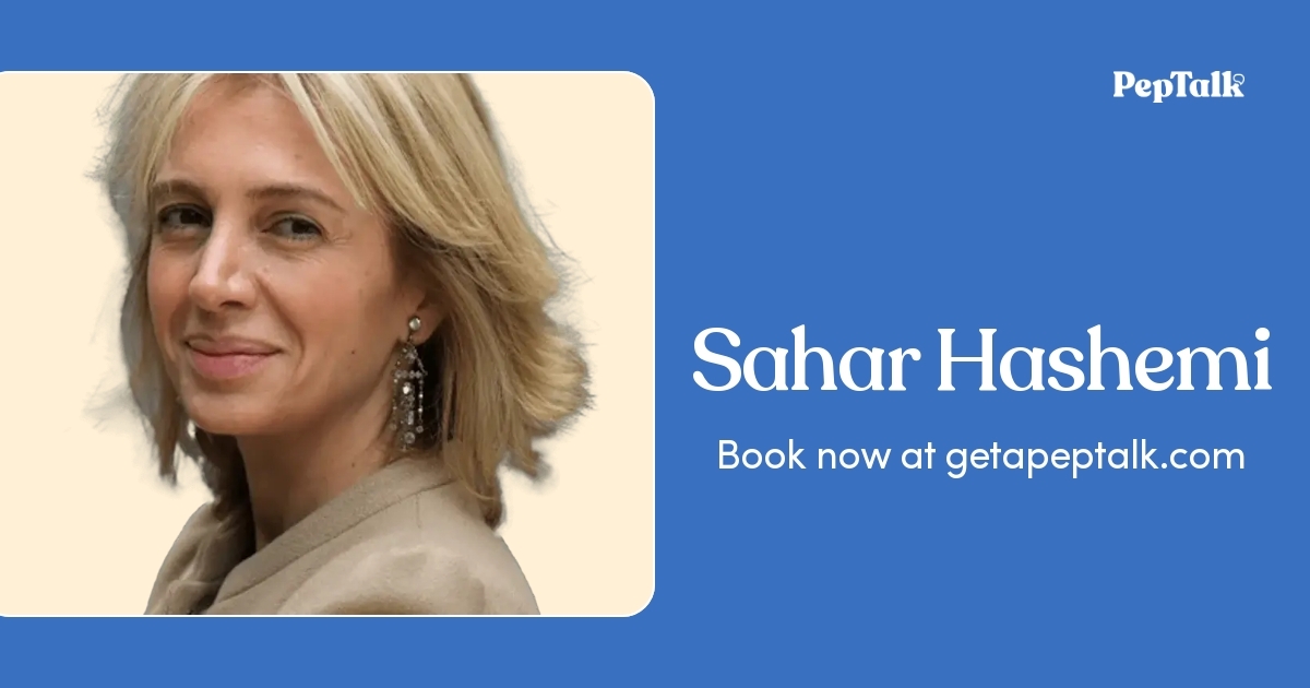 Sahar Hashemi, Speaker | Entrepreneur, Author