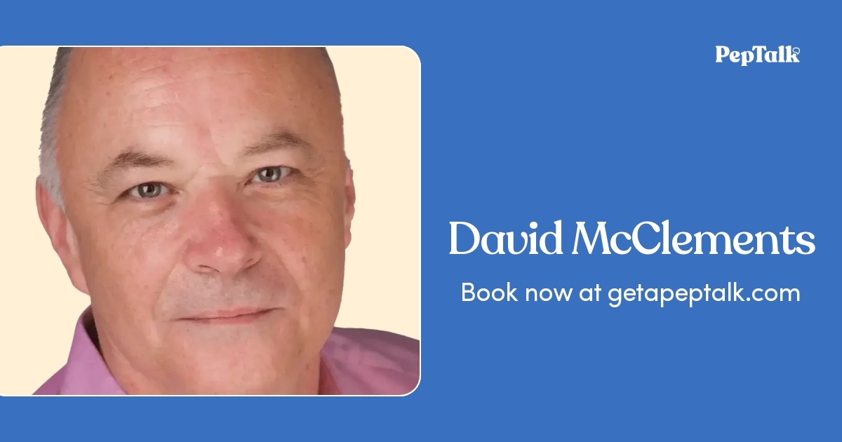David McClements, Speaker | Personal & Organisational Development