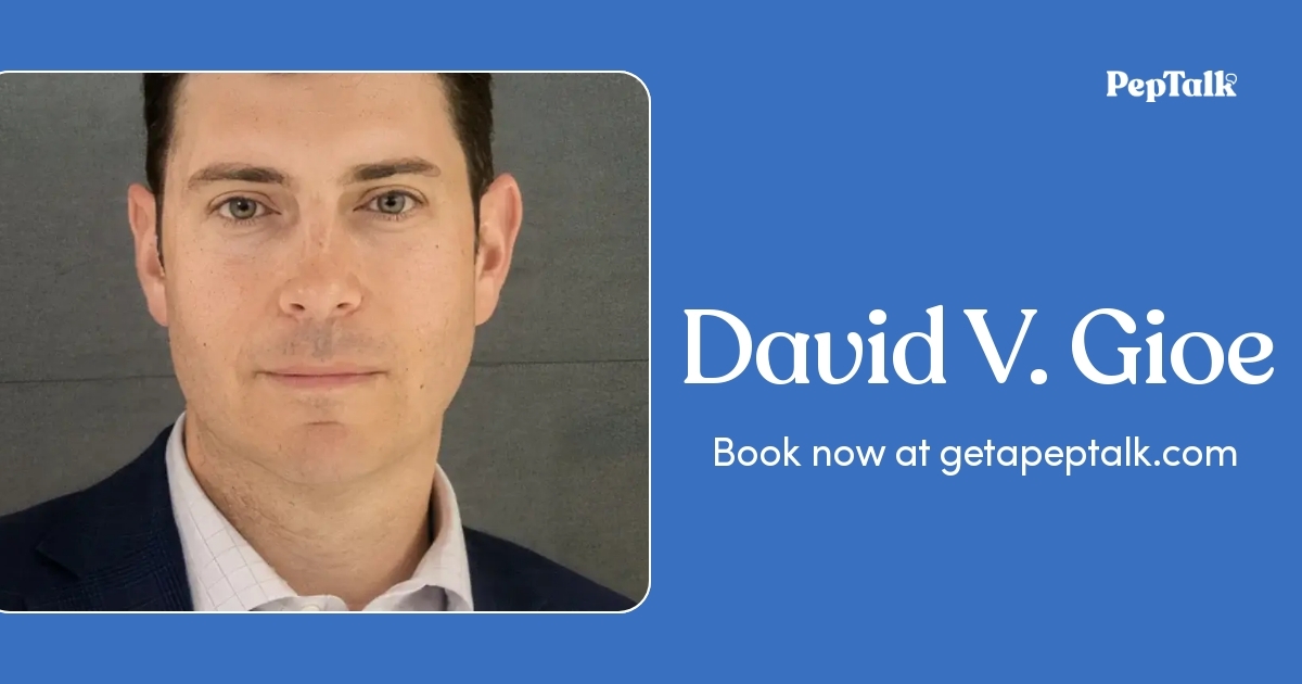 Dr. David V. Gioe, Speaker | Security Expert