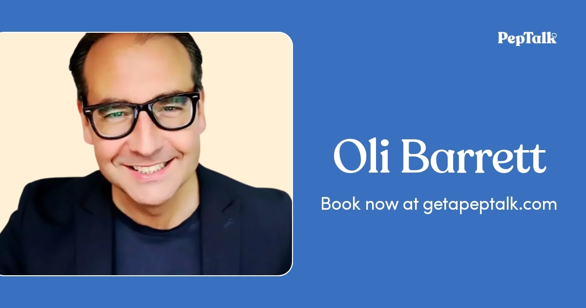 Oli Barrett MBE, Speaker | Connector and Innovator