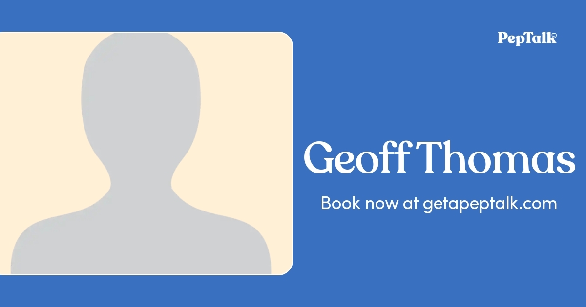 Geoff Thomas, Speaker | Pastor, Professor