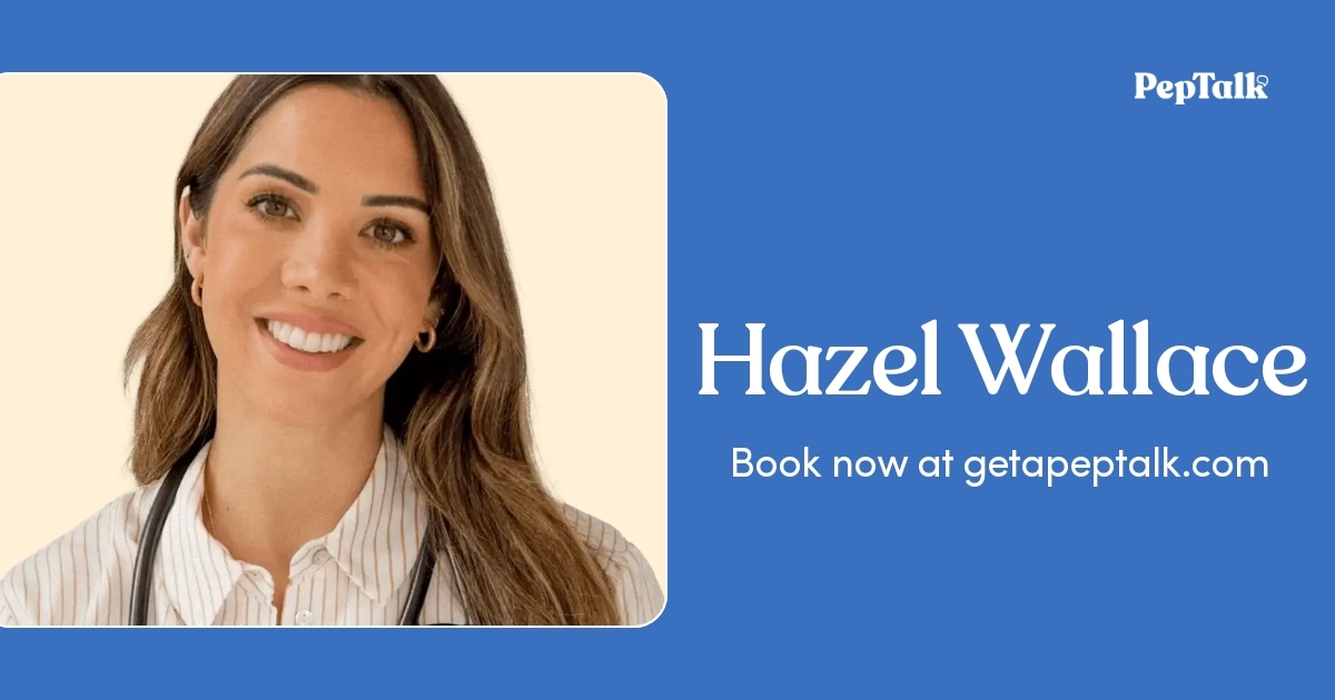 Dr. Hazel Wallace, Speaker | Founder, The Food Medic