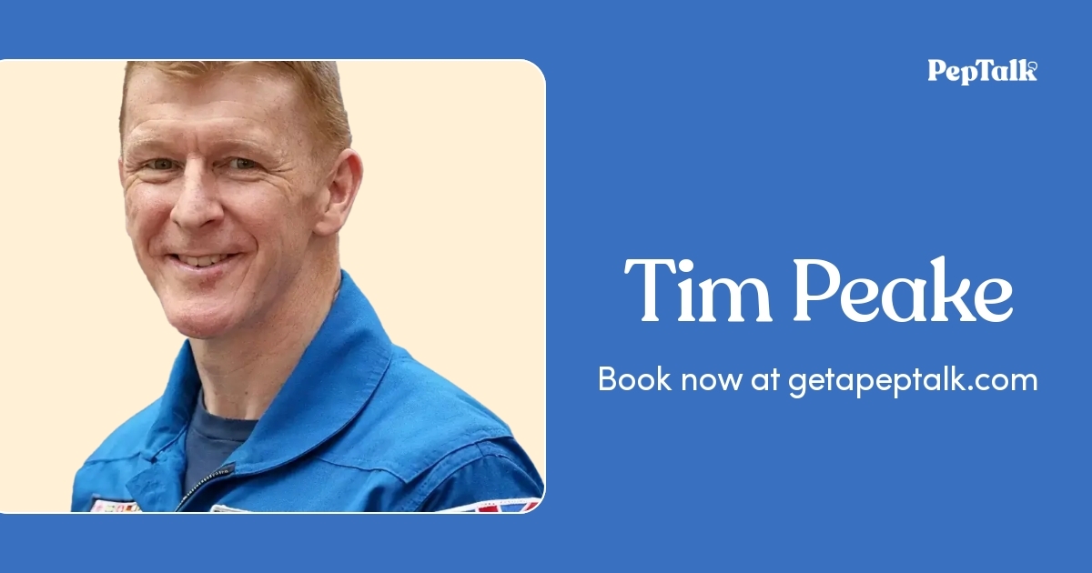 Tim Peake, Speaker | British astronaut, Former-Apache Pilot