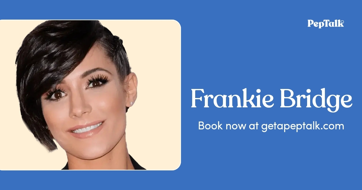 Frankie Bridge, Speaker | Singer, Dancer, Advocate