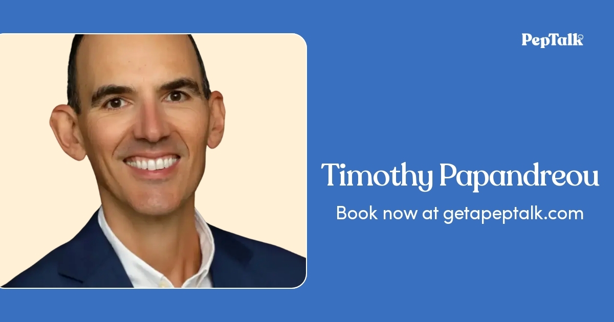 Timothy Papandreou, Speaker | Expert in Tech & Innovation