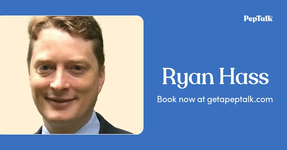 Ryan Hass, Speaker | U.S.-China Relations Expert