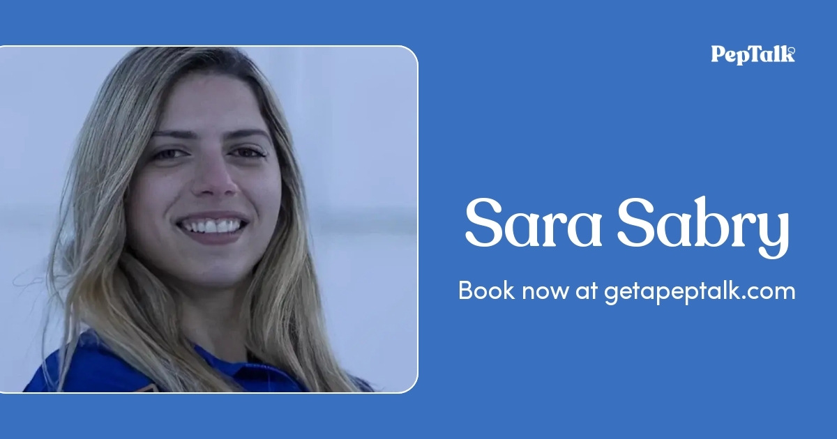 Sara Sabry, Speaker | Egypt's First Female Astronaut