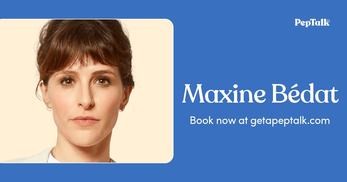 Maxine Bédat, Speaker | Founder, Author, Advocate