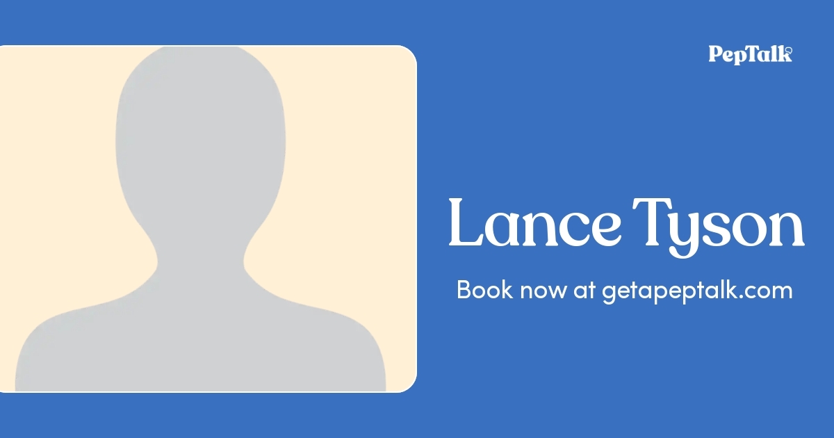Lance Tyson, Speaker | #1 WSJ Bestselling Author & CEO