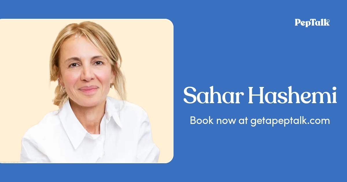 Sahar Hashemi, Speaker | Entrepreneur, Author