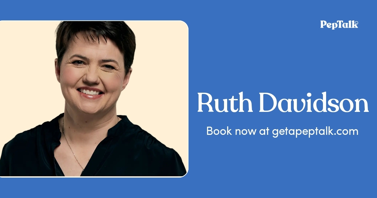 Ruth Davidson, Speaker | Journalist, Author, Politician