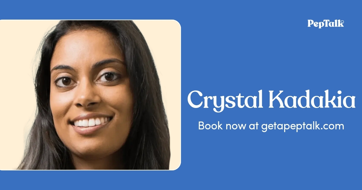 Crystal Kadakia, Speaker | Organisational Change Leader, CEO