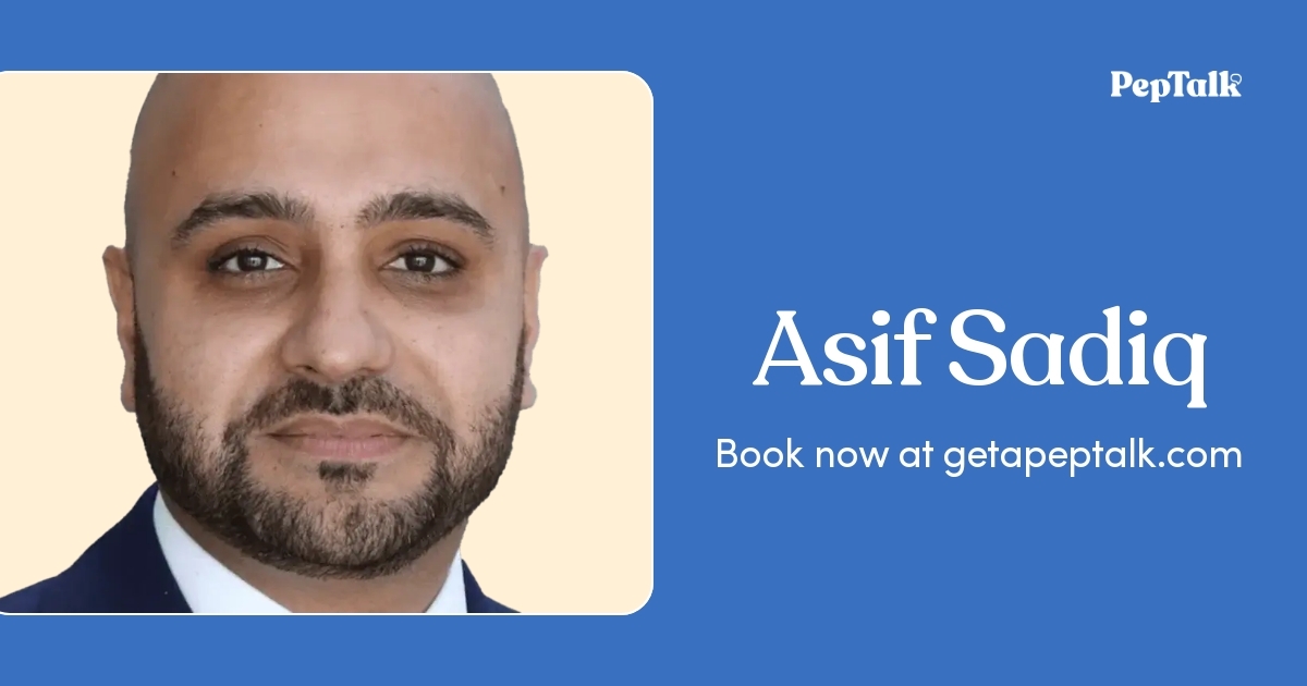 Asif Sadiq, Speaker | World- Diversity & Inclusion