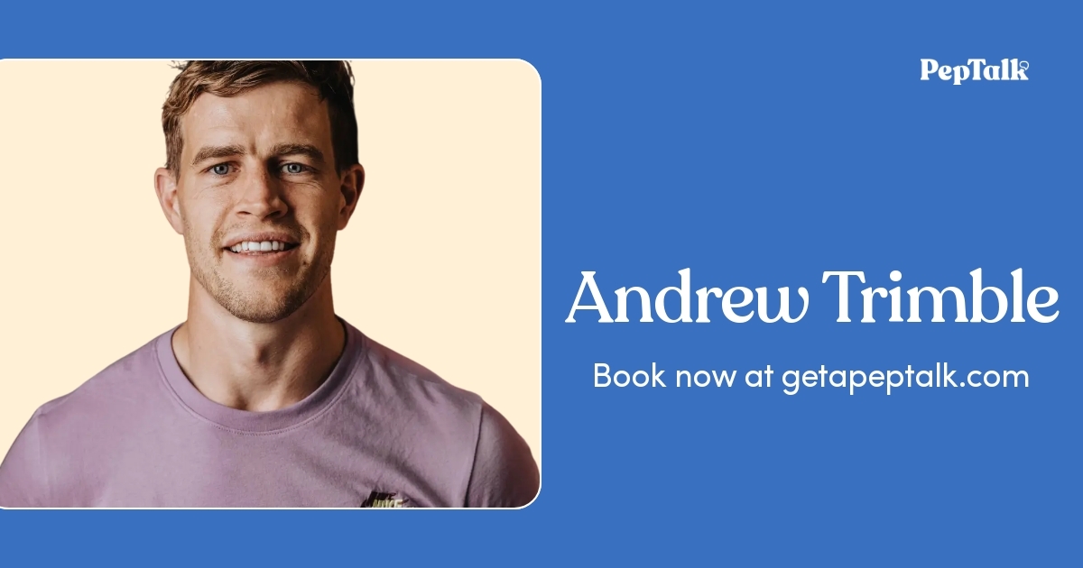 Andrew Trimble, Speaker | Rugby Star, Entrepreneur