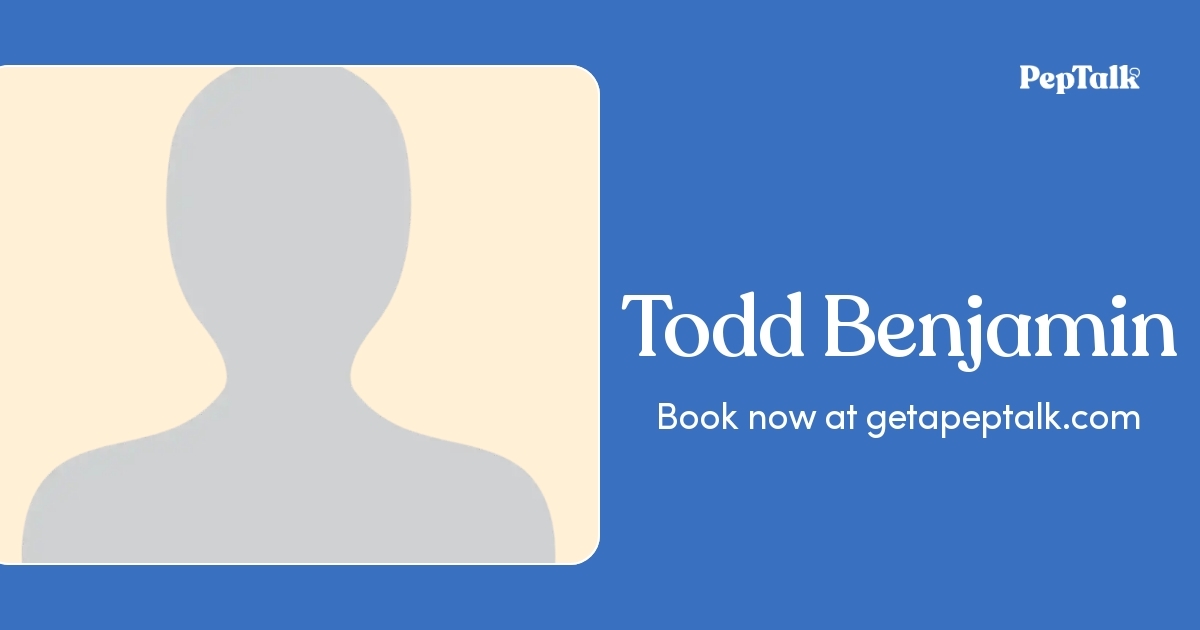 Todd Benjamin, Speaker | CNN & Finance Expert
