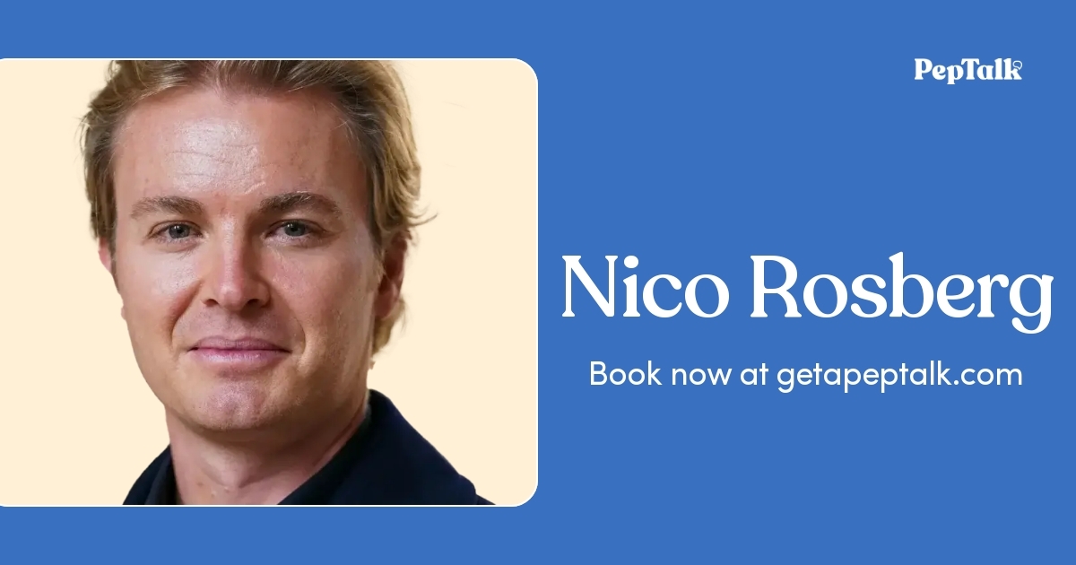 Nico Rosberg, Speaker | F1 Champion & Entrepreneur