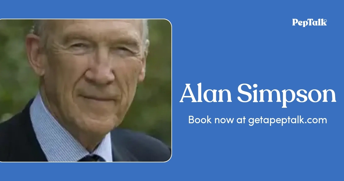 Alan Simpson, Speaker | Politician, Fiscal Reformer
