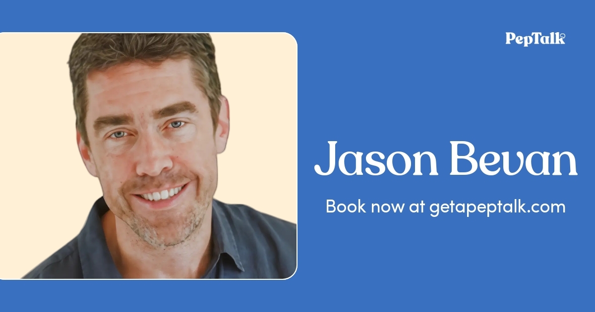Jason Bevan, Speaker | Keynote on Innovation & Creativity