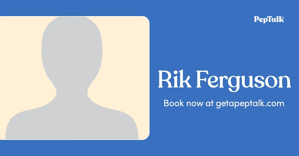 Rik Ferguson, Speaker | Cybersecurity Authority & Advisor