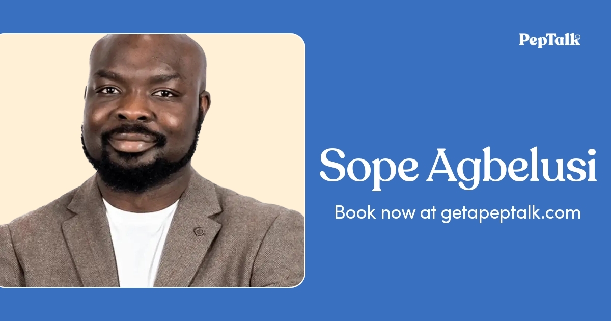 Sope Agbelusi, Speaker | Executive Coach & Consultant