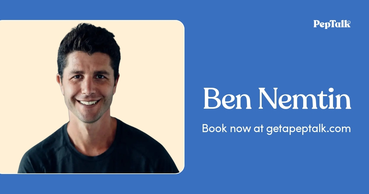 Ben Nemtin, Speaker | NYT Bestselling Author