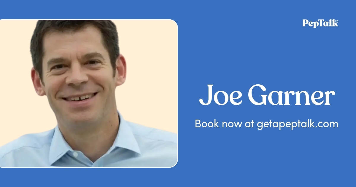 Joe Garner, Speaker | Leader, CEO, Author
