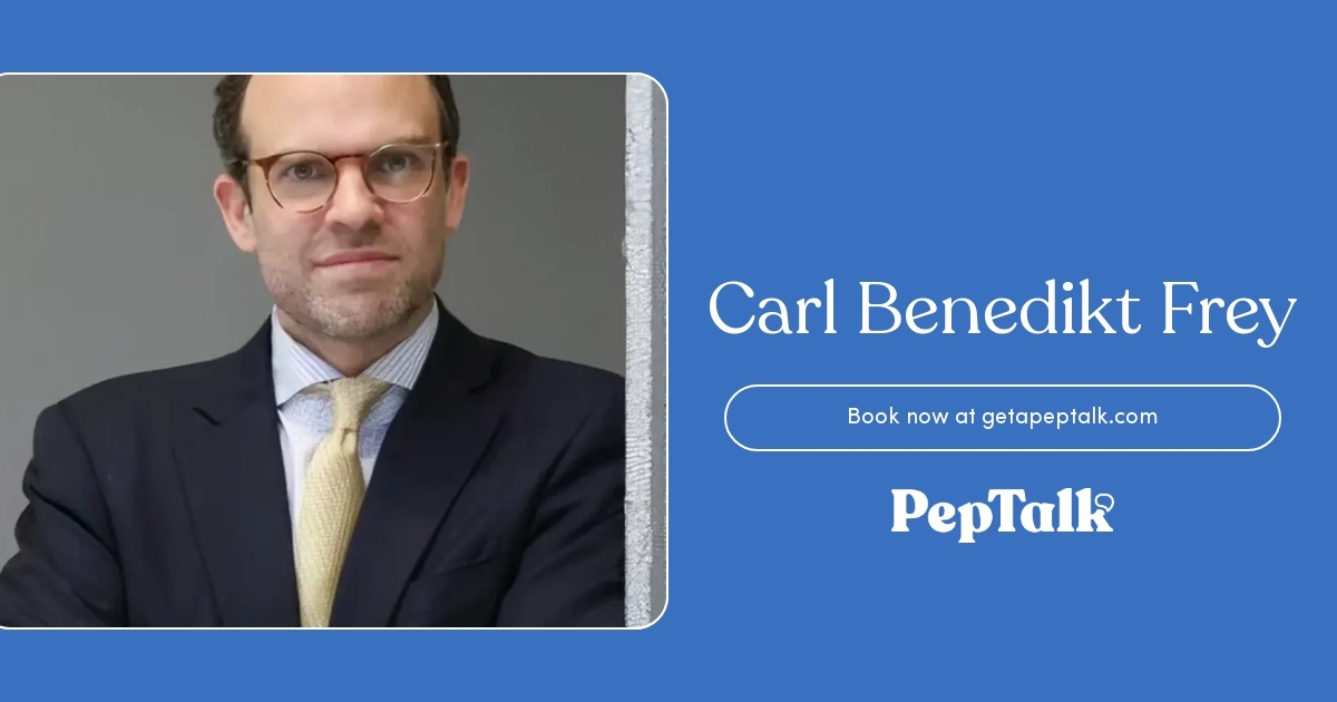 Carl Benedikt Frey, Speaker | Economist, Author, Director