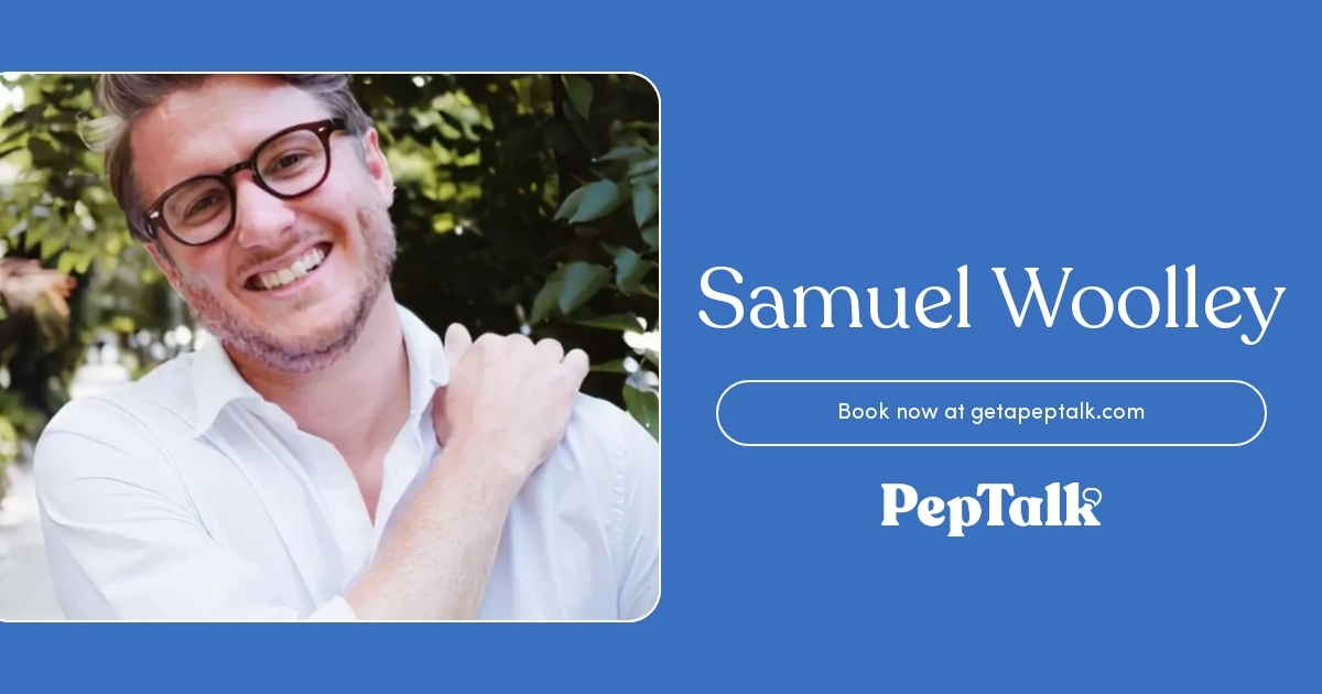 Dr. Samuel Woolley, Speaker | Writer, Researcher, Professor