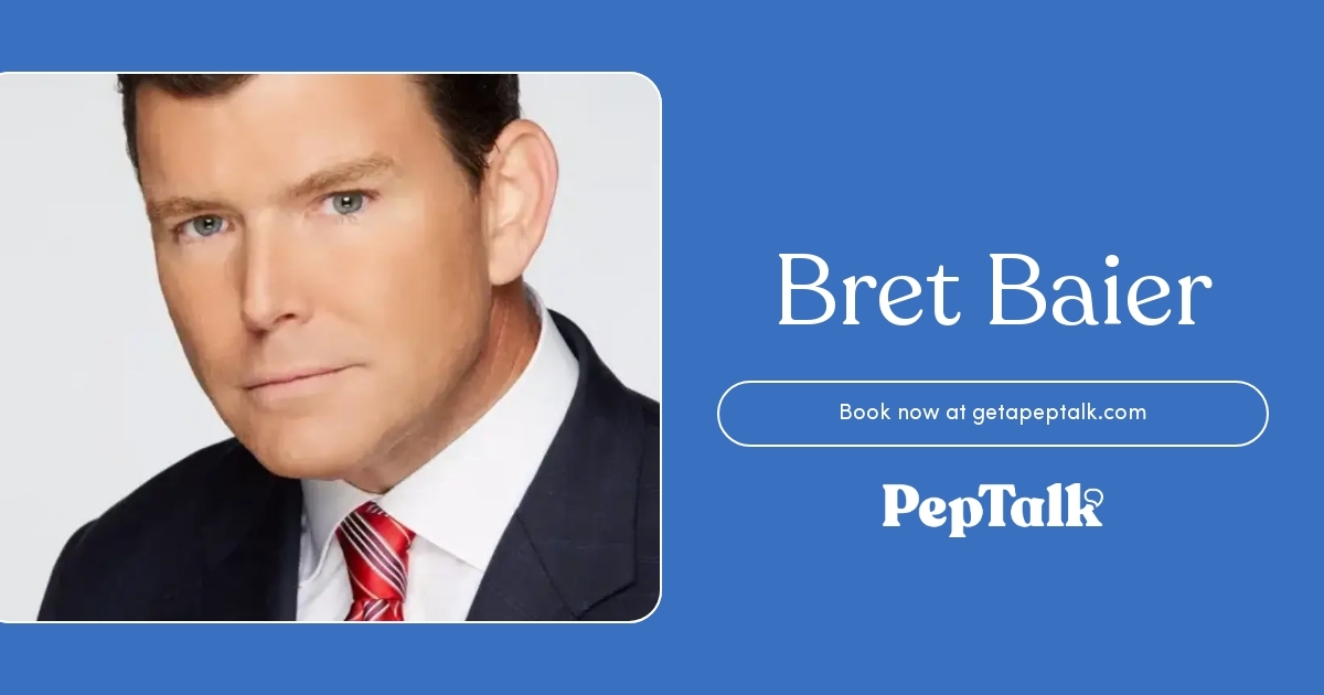 Bret Baier, Speaker | Journalist, Author, Fox News Anchor