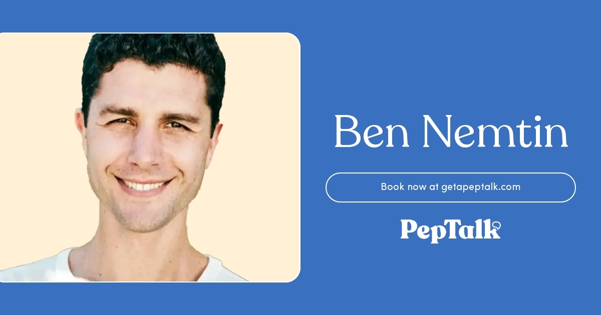 Ben Nemtin, Speaker | CoFounder Of Buried Life