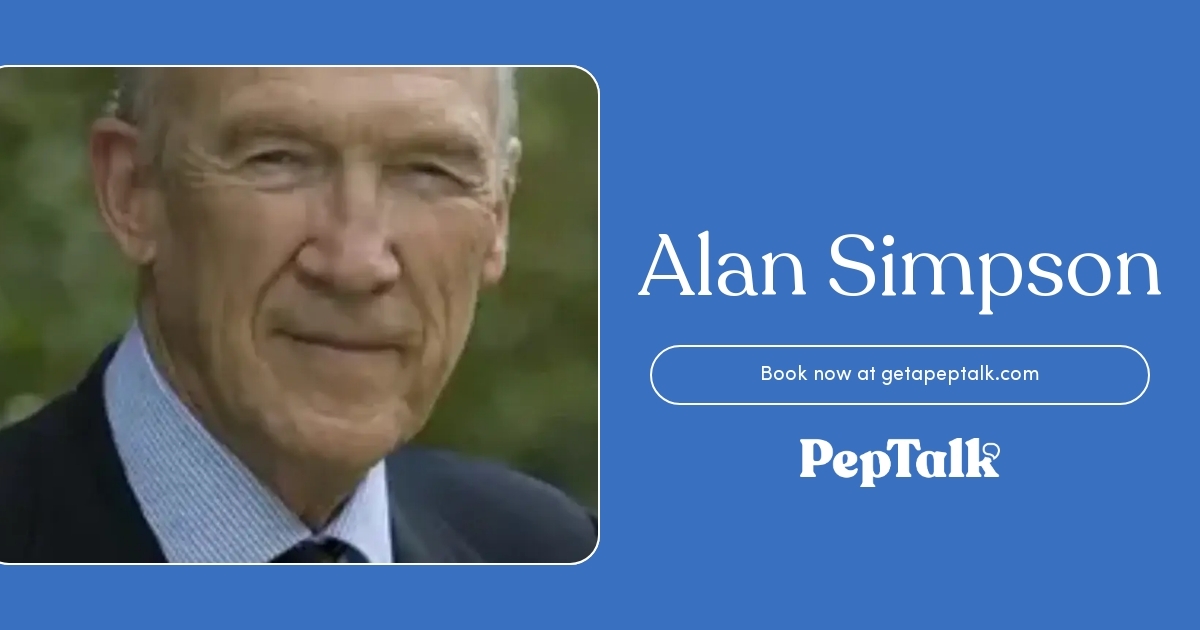 Alan Simpson, Speaker | Politician, Fiscal Reformer