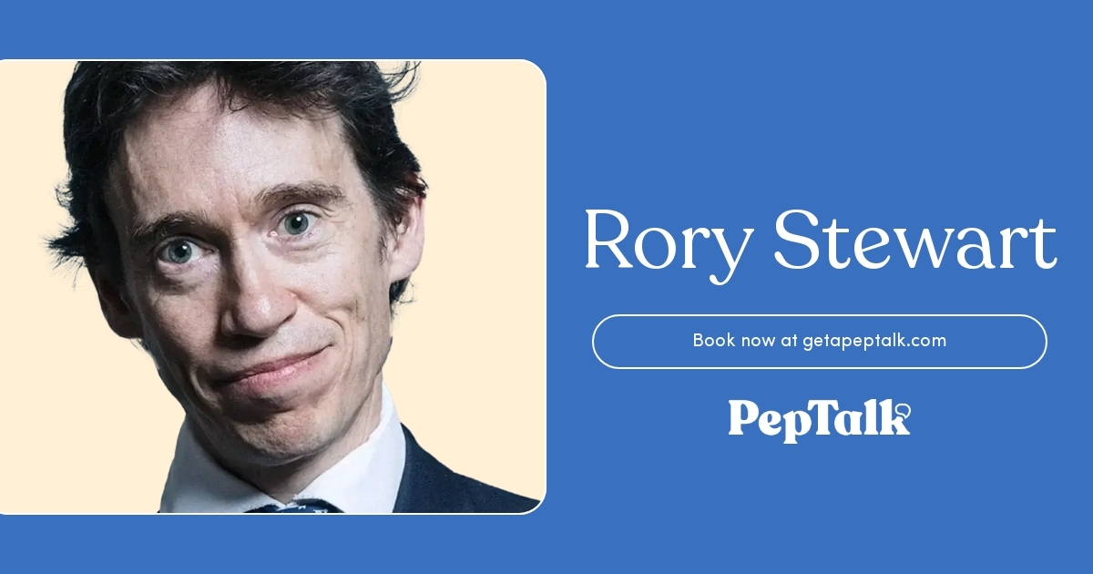 Rory Stewart, Speaker | Writer, Broadcaster, Politician